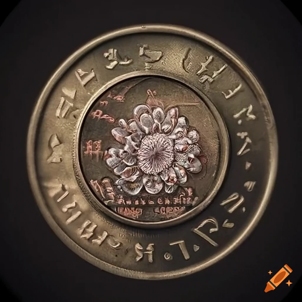 Flower coins on Craiyon