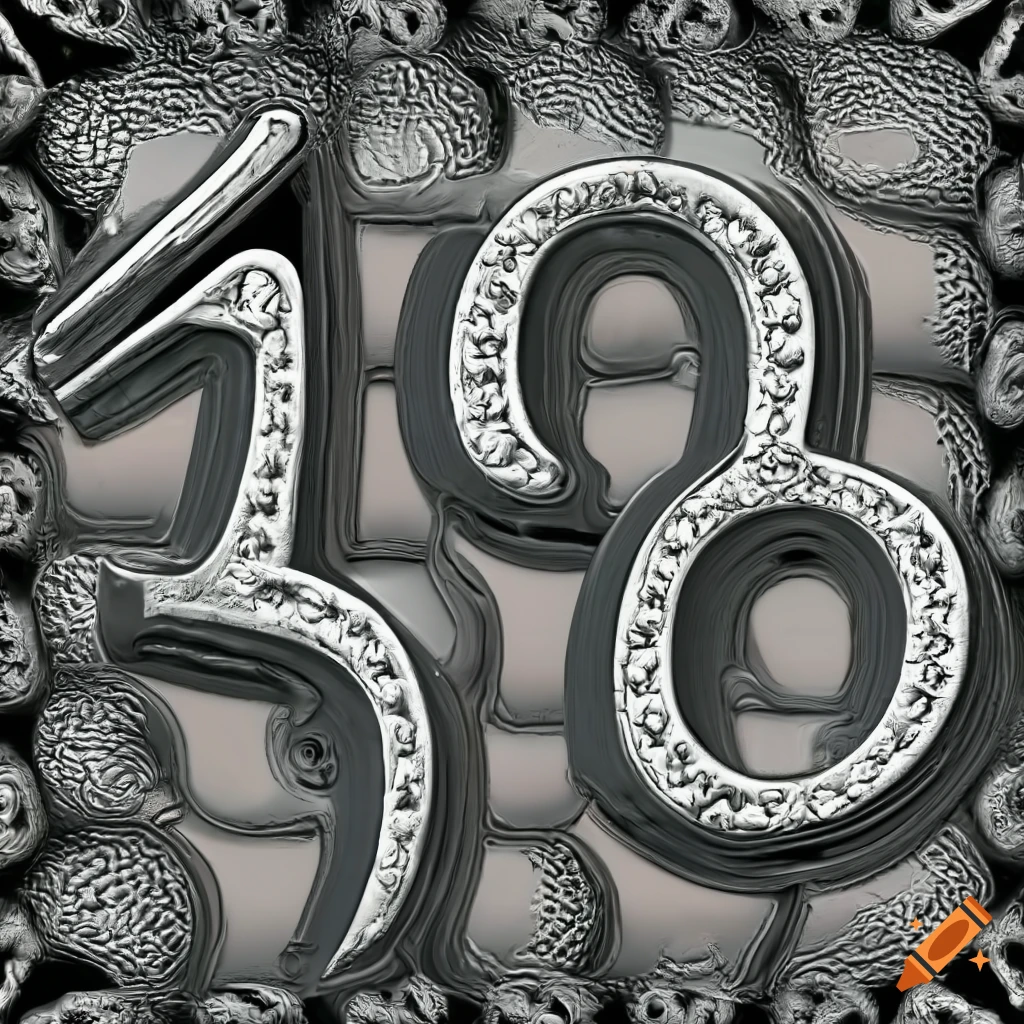 Numbers texture 25 on Craiyon