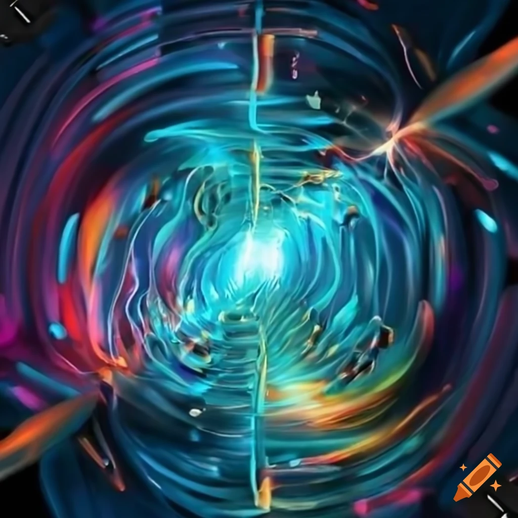 Chaotic but beatiful world of quantum physics with elementary particles