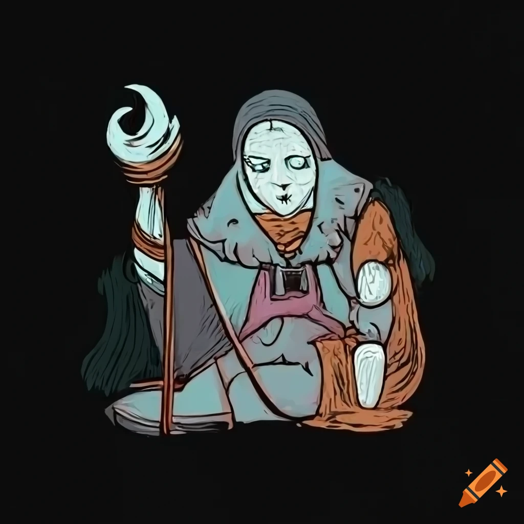 Fantasy meeple slave icon for board game on Craiyon