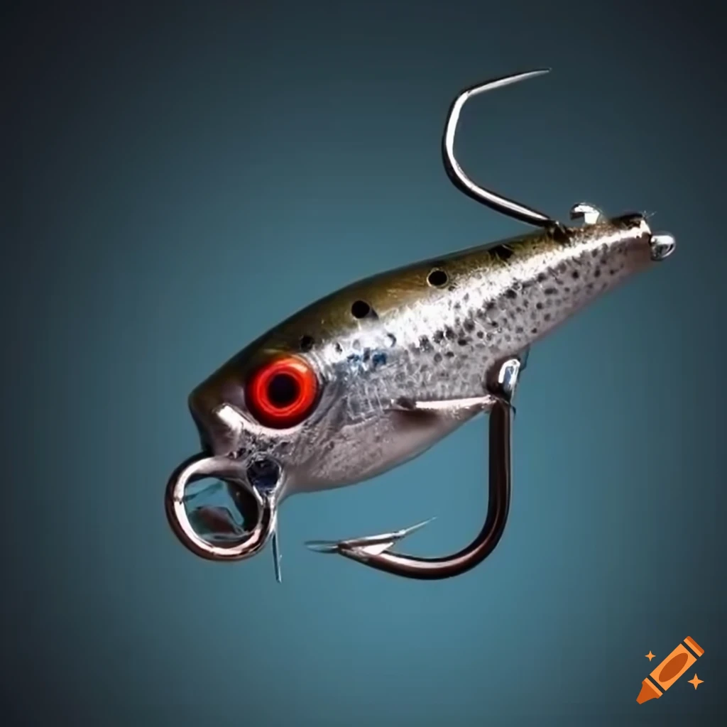 Stainless steal aggressive fishing jig head concept, industrial product ...