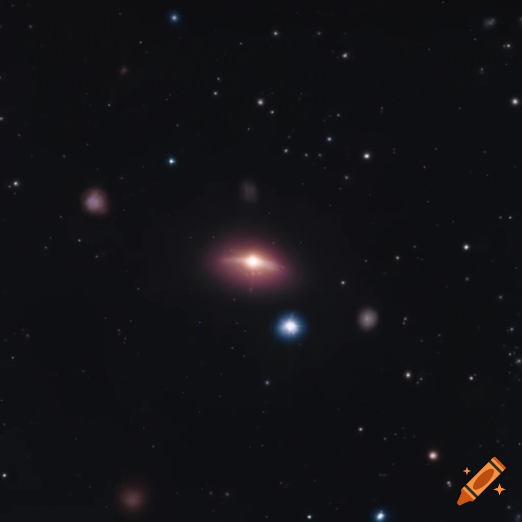 Deep space, distant galaxies on Craiyon