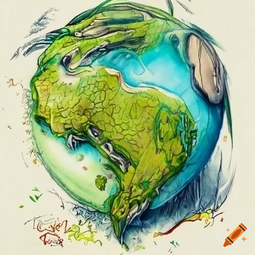 Dibujo concienciacion del medio ambiente