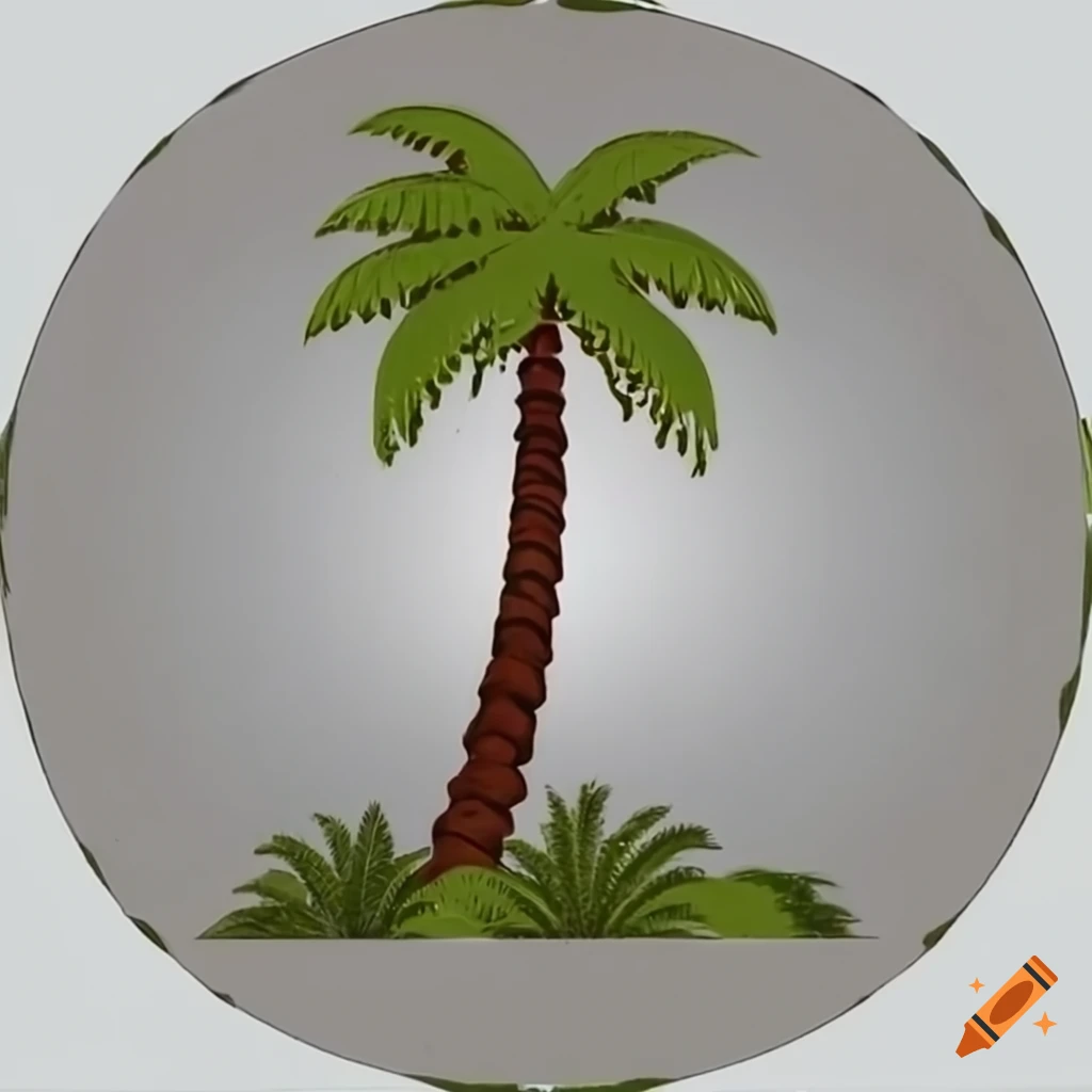 An icon image of hawaii palm trees on Craiyon