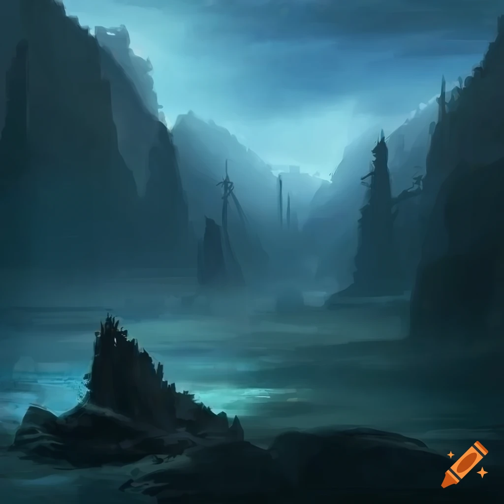 Digital concept art scenery