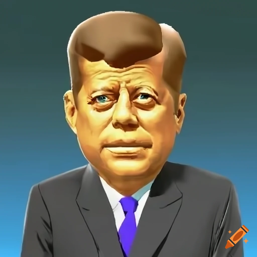 John f kennedy in super mario 64 style on Craiyon