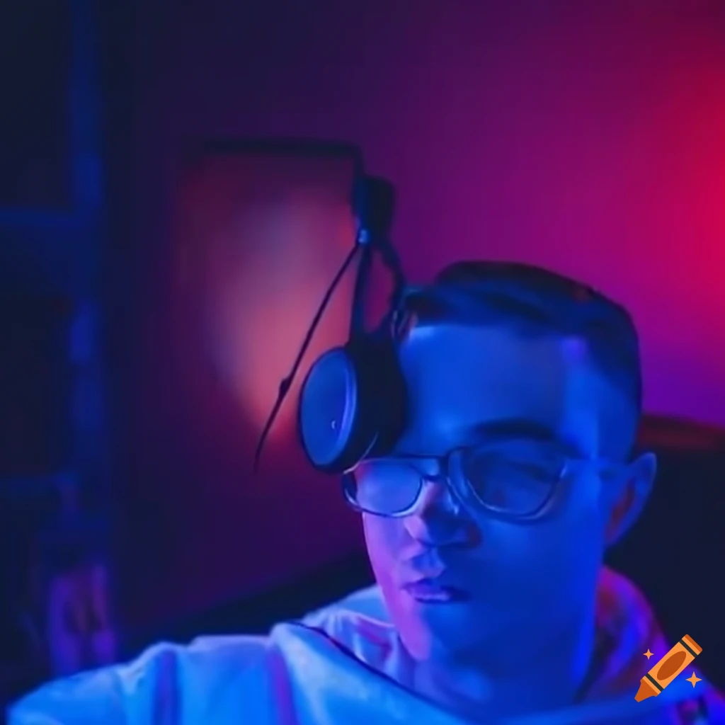 Streamer getting ready to start stream