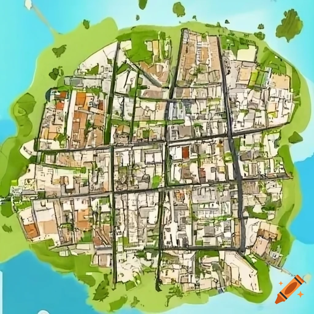Un plan d’une ville