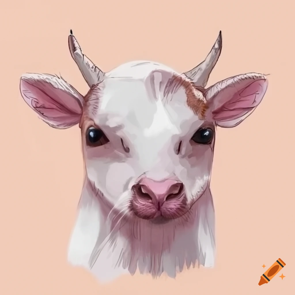 Cute cat and cow fusion
