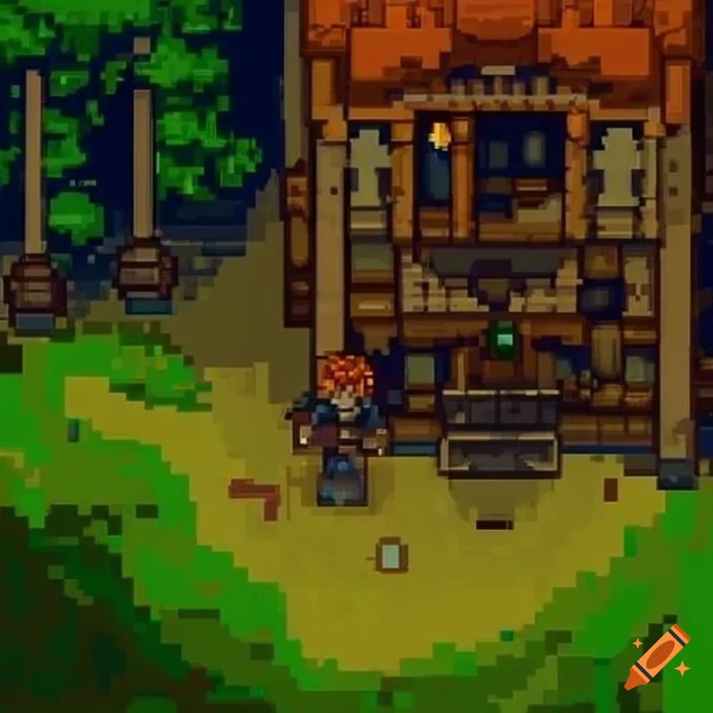 Open world rpg pixel art