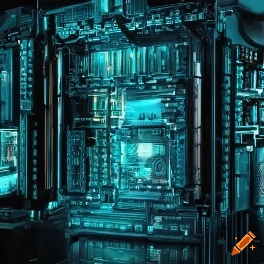 Super realistic computer internals