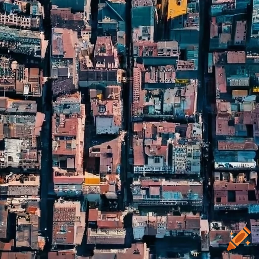 Aerial photography of city that shows building and roads at about ...