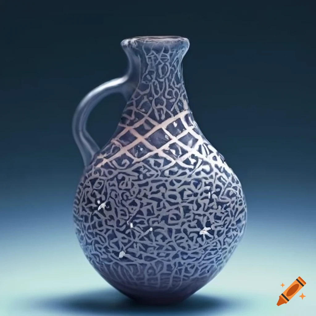 Pottery designed with constellations stars