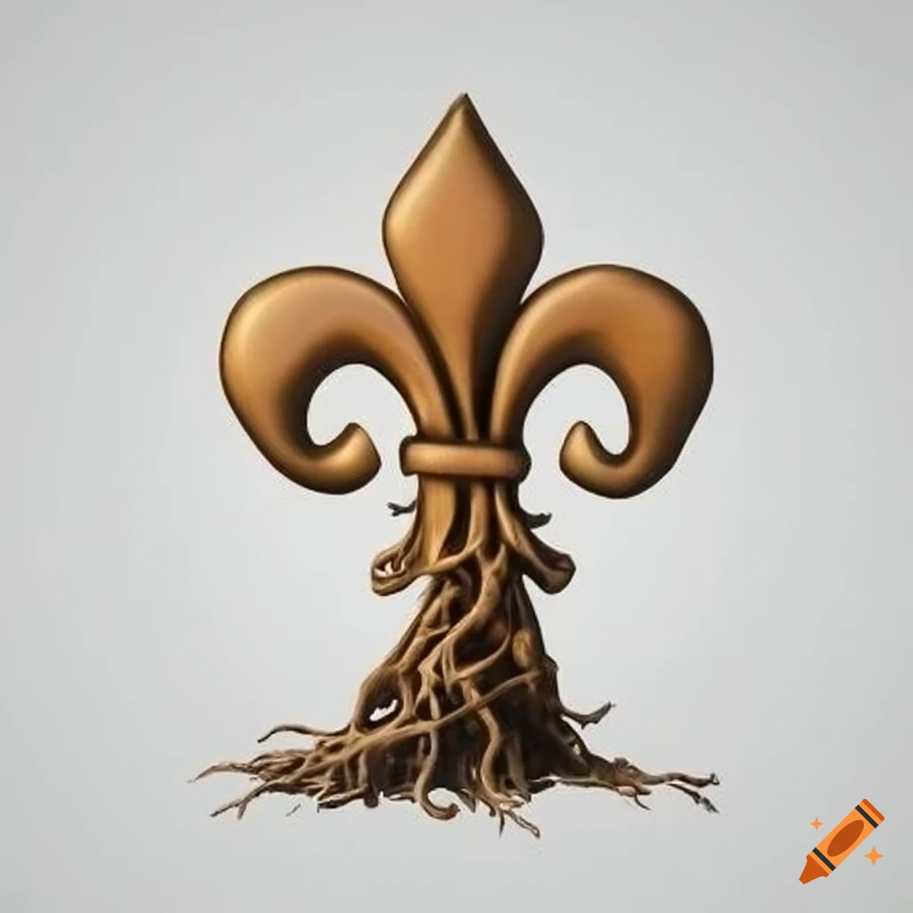 Roots fleur of lis scout root tree