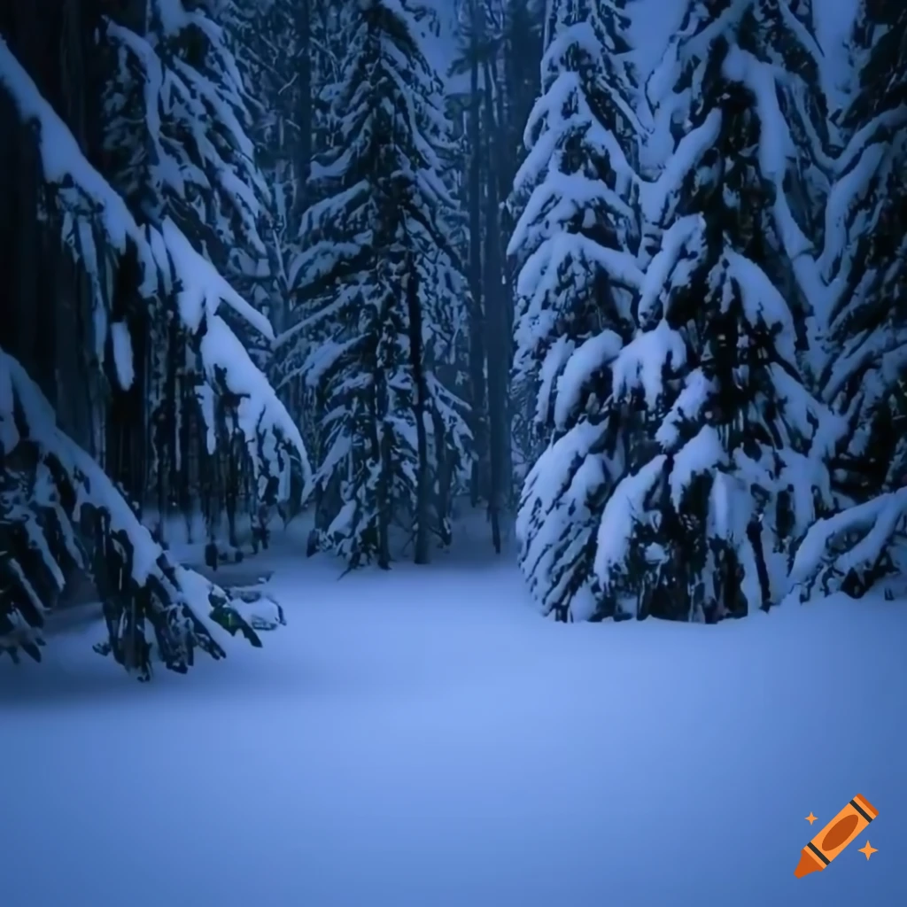 Undertale, snowdin's forest is covered in snow-covered conifers and ...
