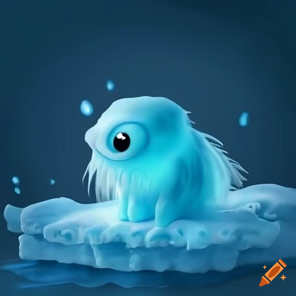 Cute ice creature