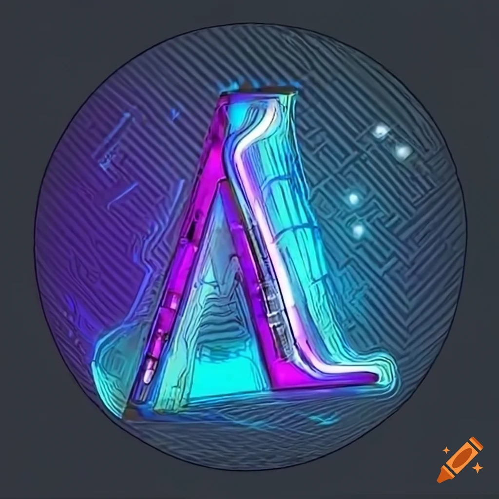 Futuristic high tech letter a on Craiyon