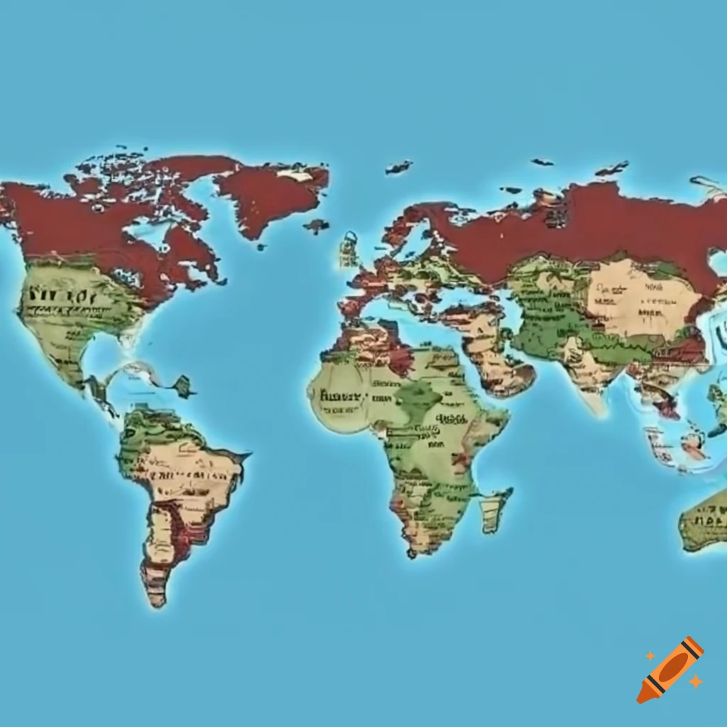 World map key alike cruise