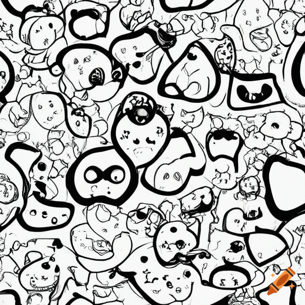 Cute Black And White Pattern Background