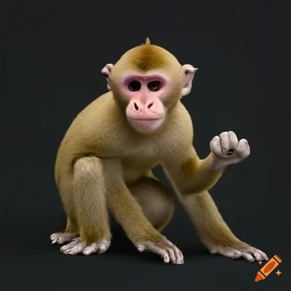Monkey with four arms and no tail