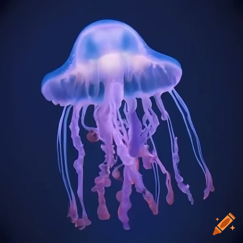 Super fast jellyfish on Craiyon