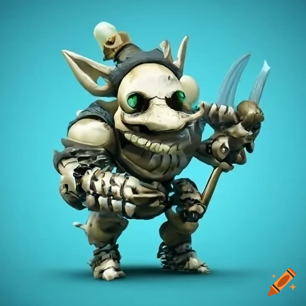 Skeleton pig skylander