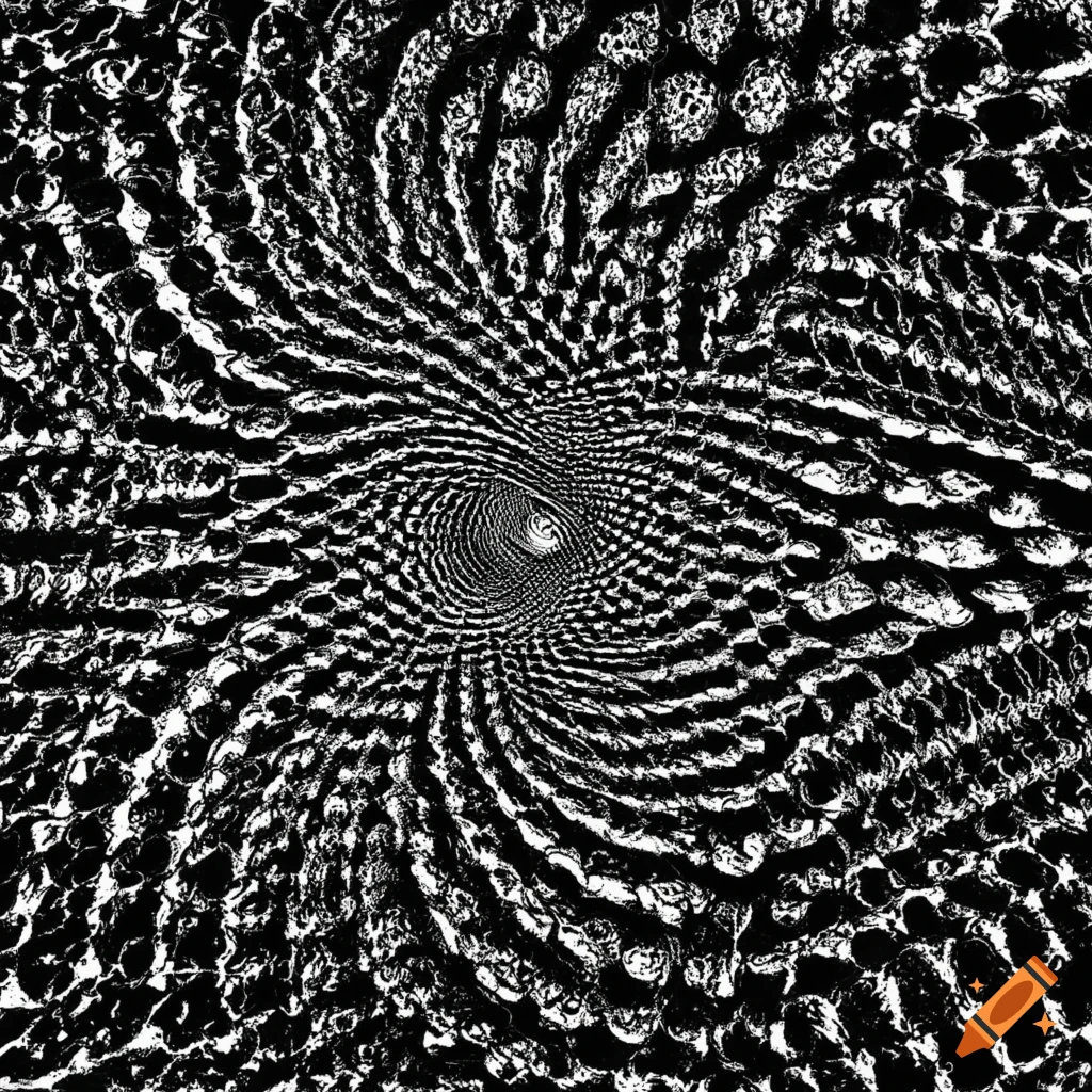 Spirals and moire pattern