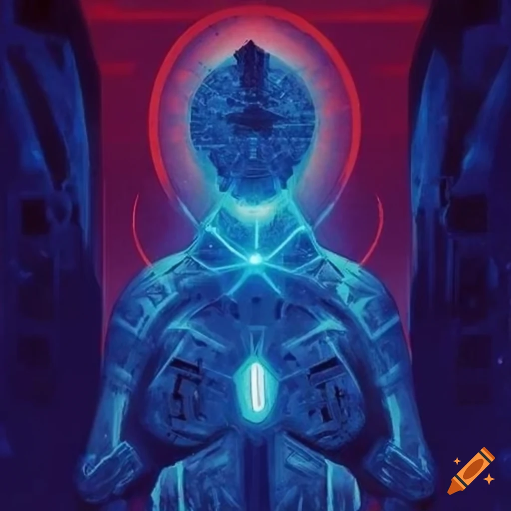 70s sci fi spectral art on Craiyon