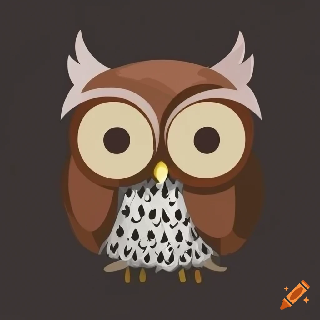 Outline of a simple owl