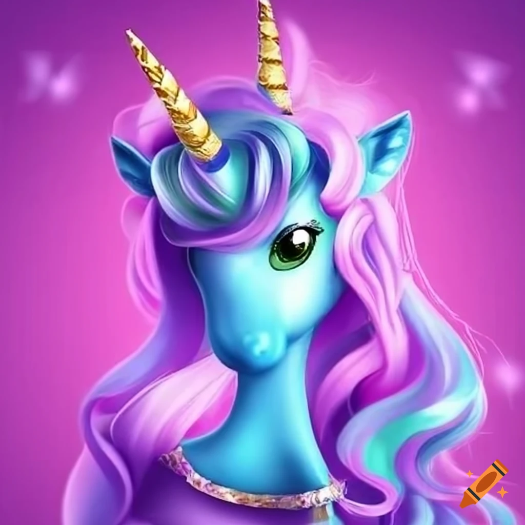 Pretty beautiful gorgeous unicorn pony fullbody on Craiyon