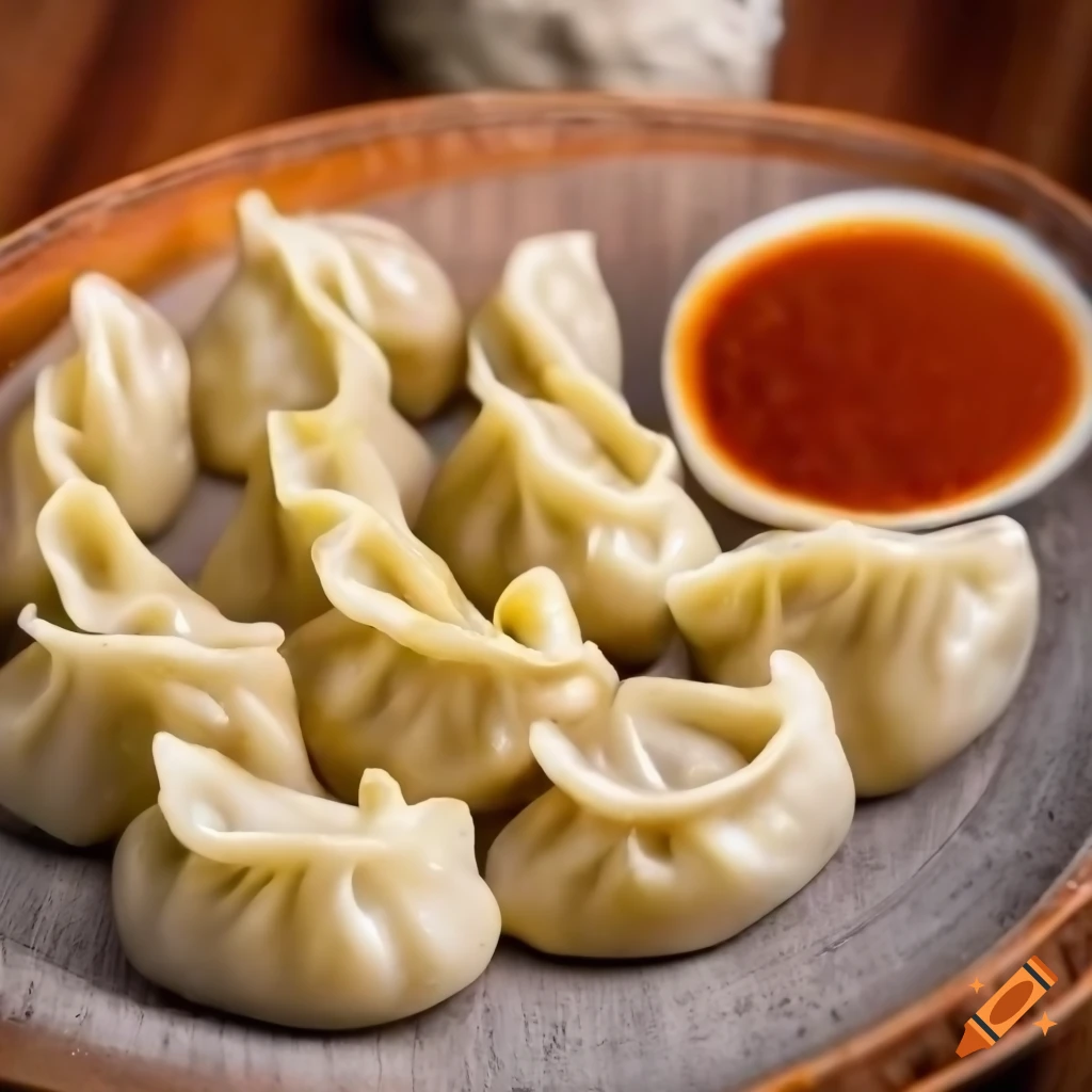 Chicken momo (food) on Craiyon