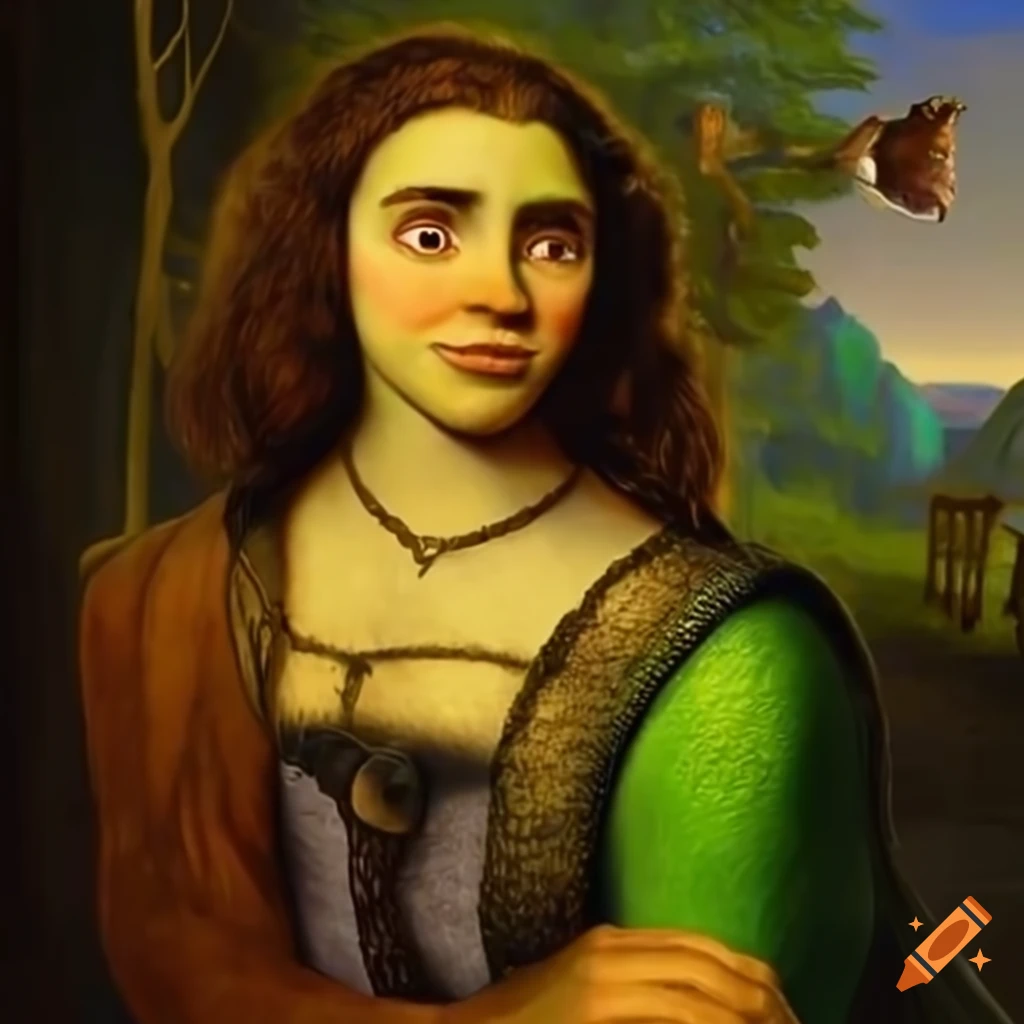 Shrek as a renaissance painting on Craiyon