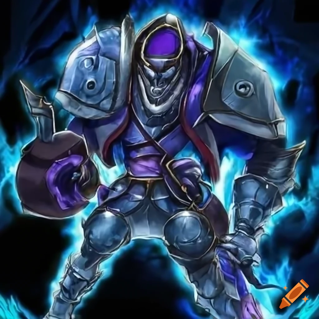 Yugioh card art, simple warrior