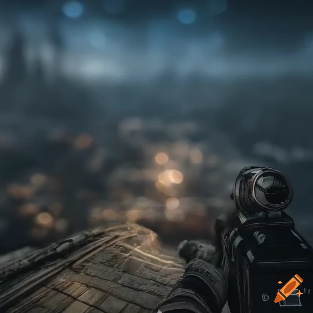 Bird's eye view landscape metro exodus on Craiyon