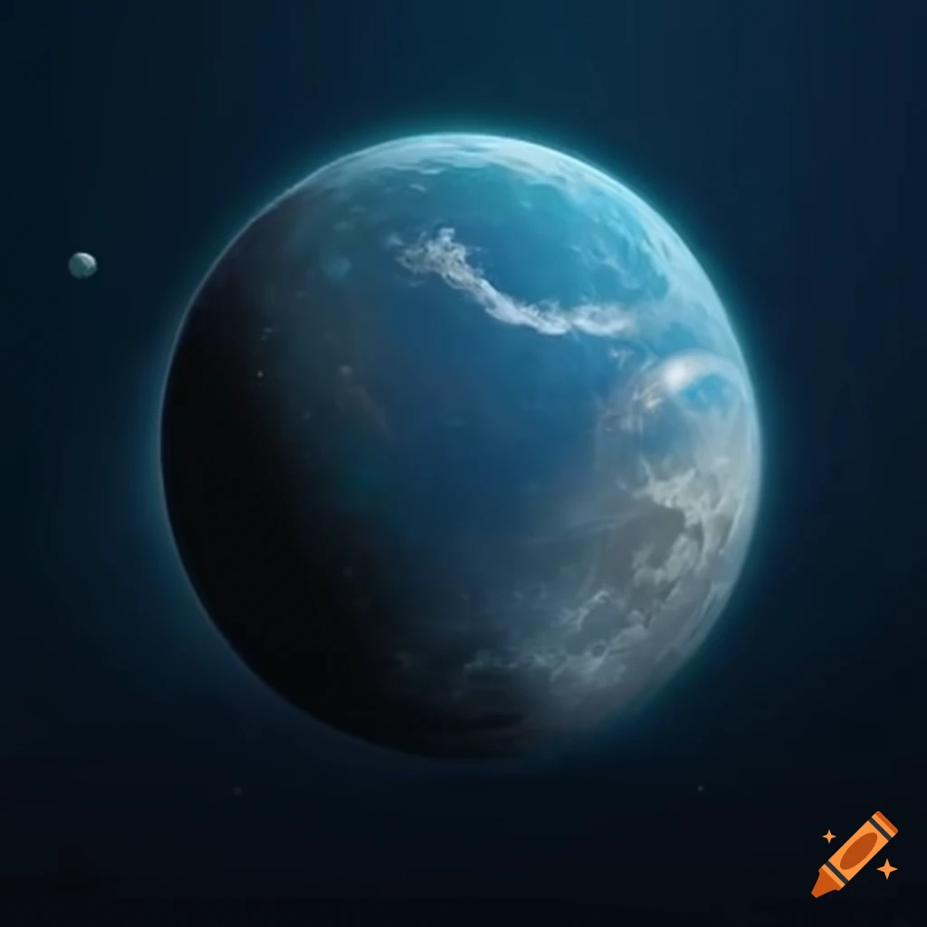 Star Wars Ocean Planet with moon on Craiyon