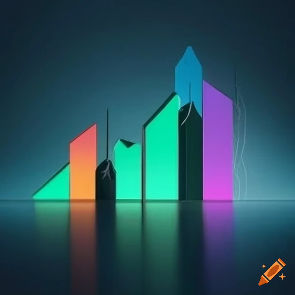 A modern and nice graph showing an upward trends that shows the future ...