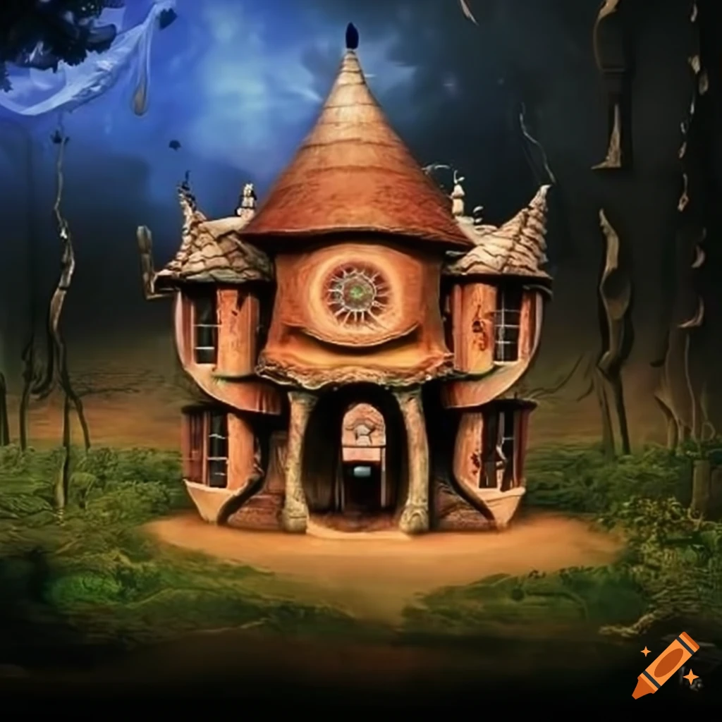 Weird exotic fantasy house