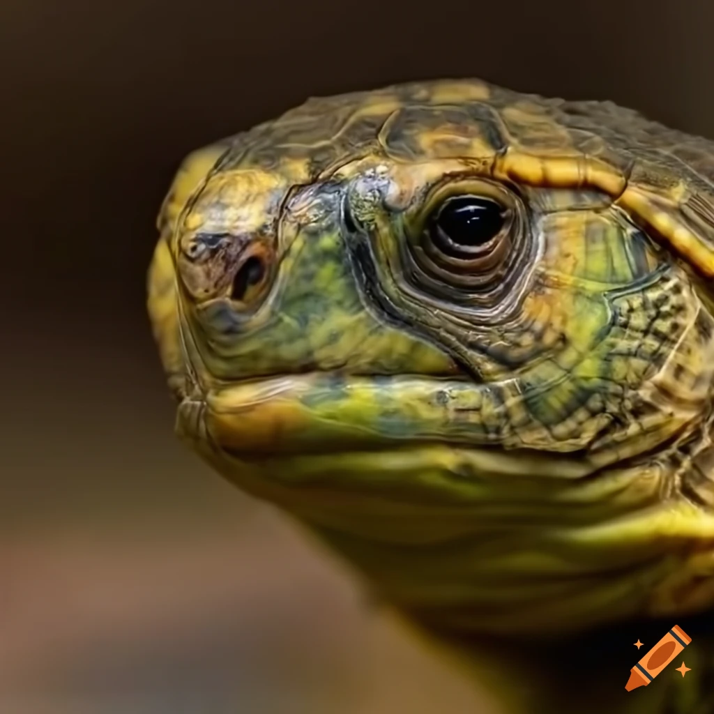 Tie-dye turtle, realistic photo macro 8k resolution