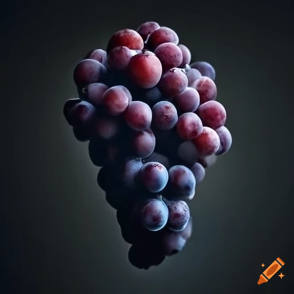 A man carrying too many grapes on Craiyon