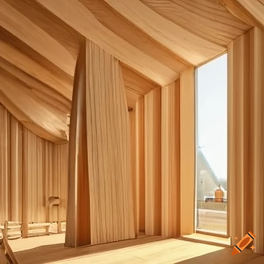 Cross laminated timber on Craiyon