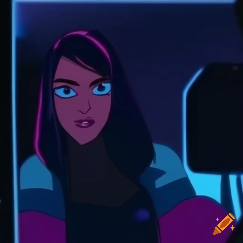 Neon nights (2023-2026) animated neo noir series - selena "cyberspace ...