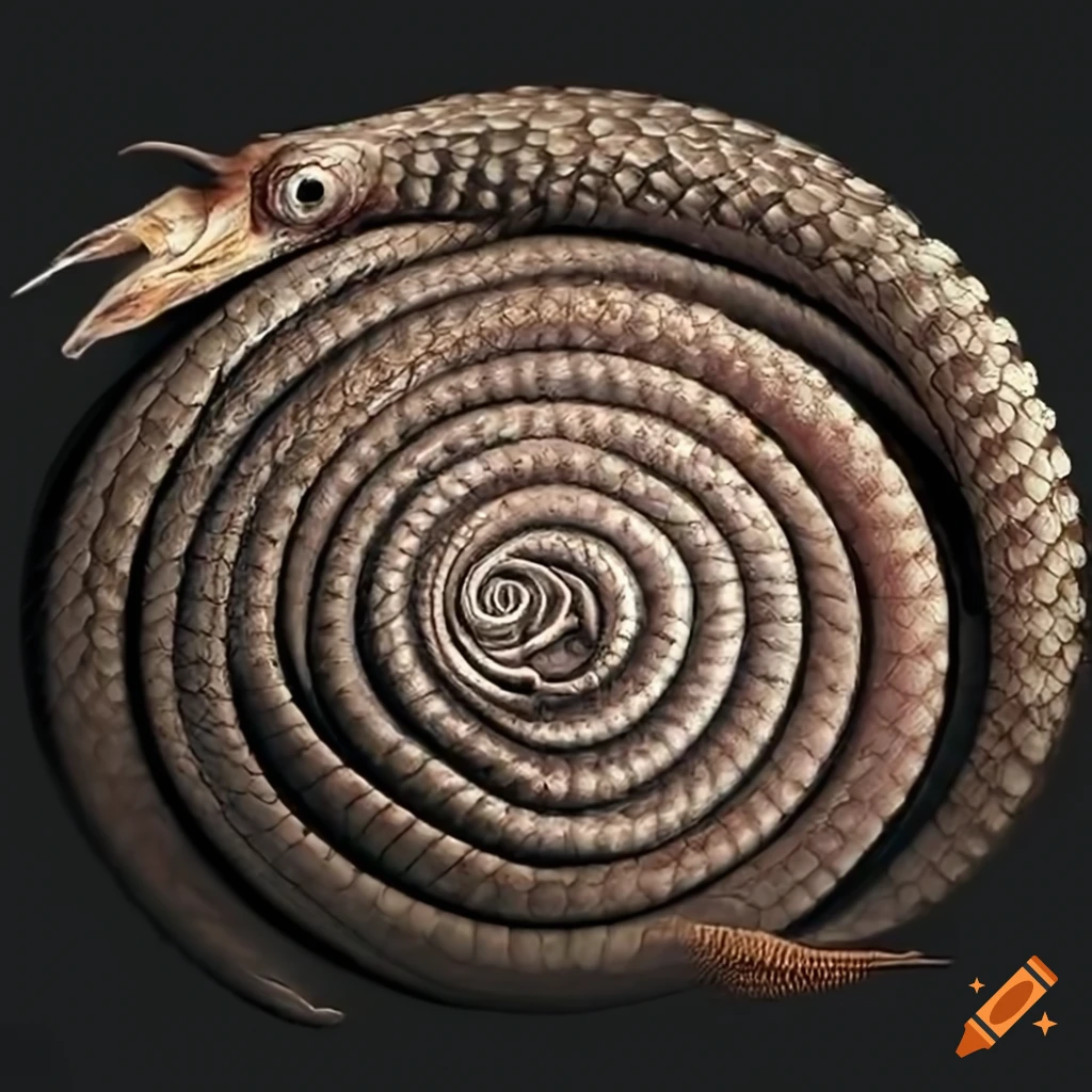 Photorealistic high definition ouroboros