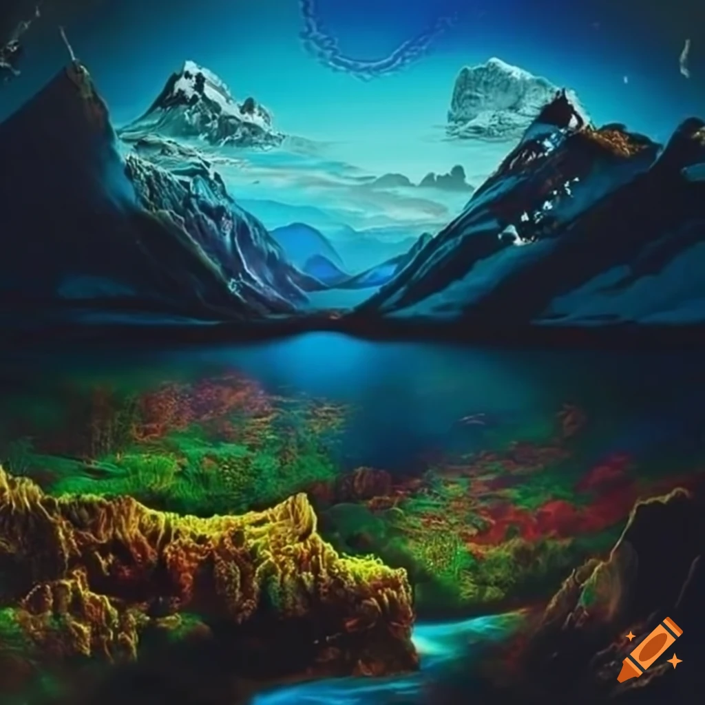 Psychedelic landscape