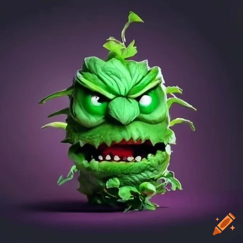 Angry hop-plant on Craiyon