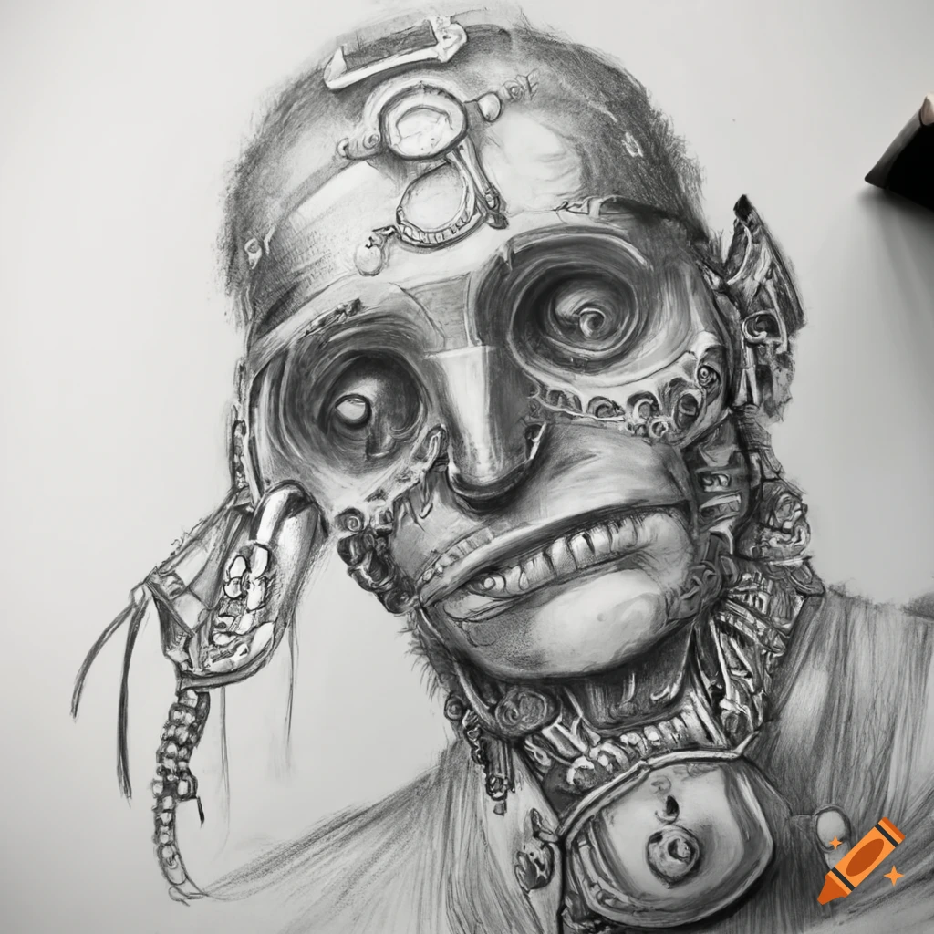 Steampunk humanoid on Craiyon