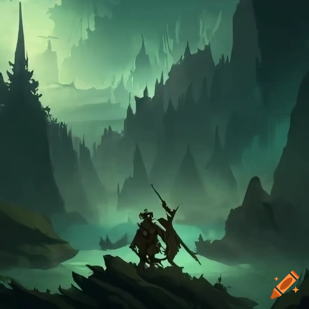 Background image for an rpg game on Craiyon