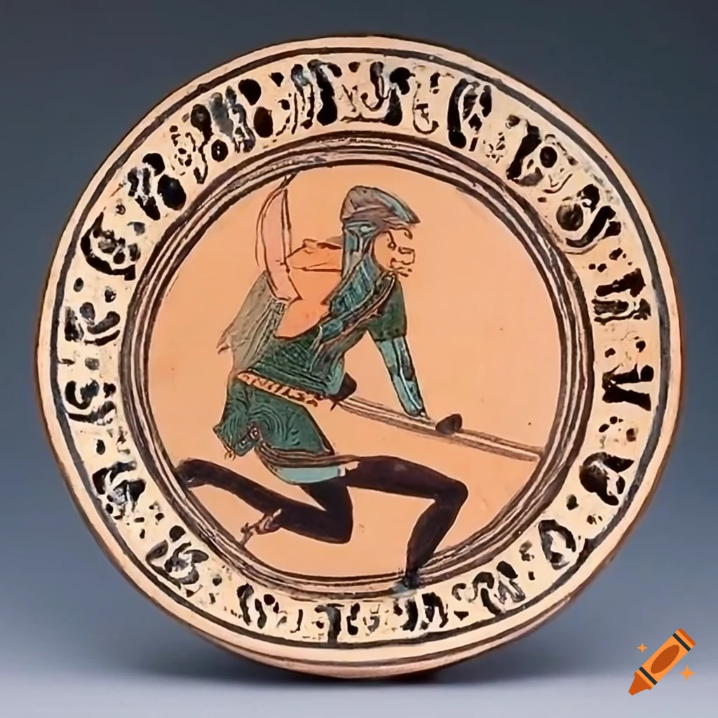 Link from zelda, ancient greek pottery, white ground technique, c 460 ...