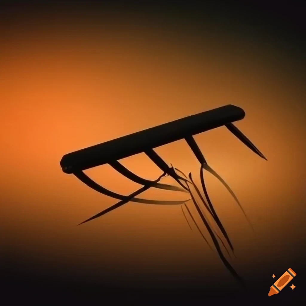 Broken rake on Craiyon