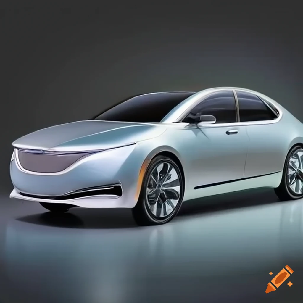 The 2027 Chrysler Columba is a silver electric concept subcompact sedan ...