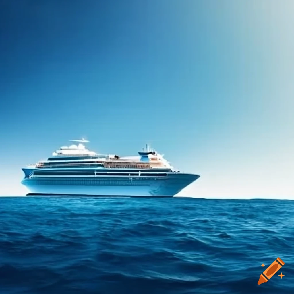 Cruise ship destination for travel and tourism on Craiyon